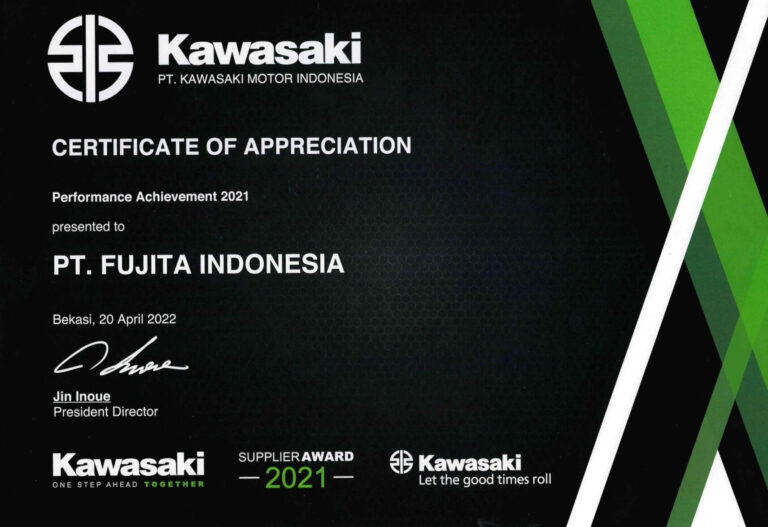 Certificates - PT. Fujita Indonesia